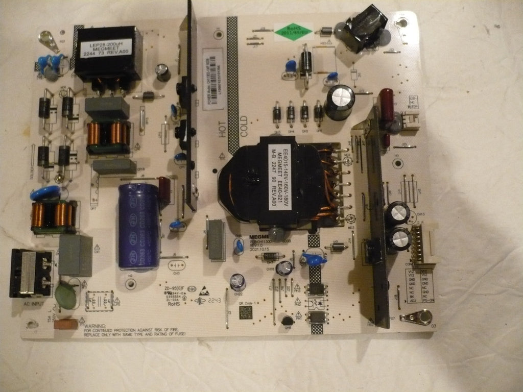ONN 10012585 TV POWER SUPPLY BOARD CH1130D-1MF | MoreTvParts.com
