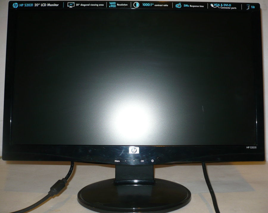 Used Monitor HP S2031 Black 20" Widescreen LCD Monitor (USED ...