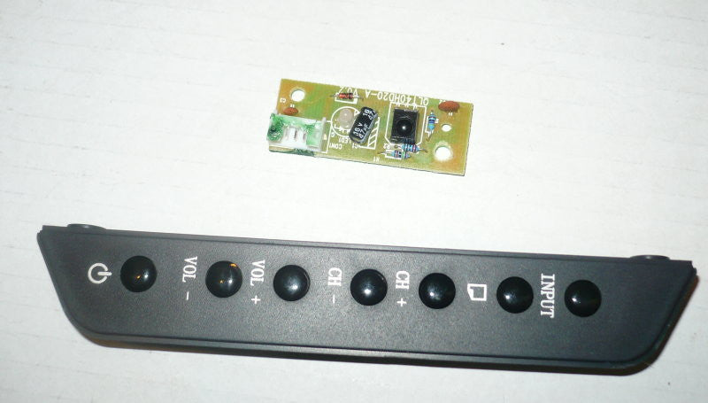 Replacement PROSCAN 40LD45QC TV BUTTON AND IR BOARD QLT40HD20-A ...